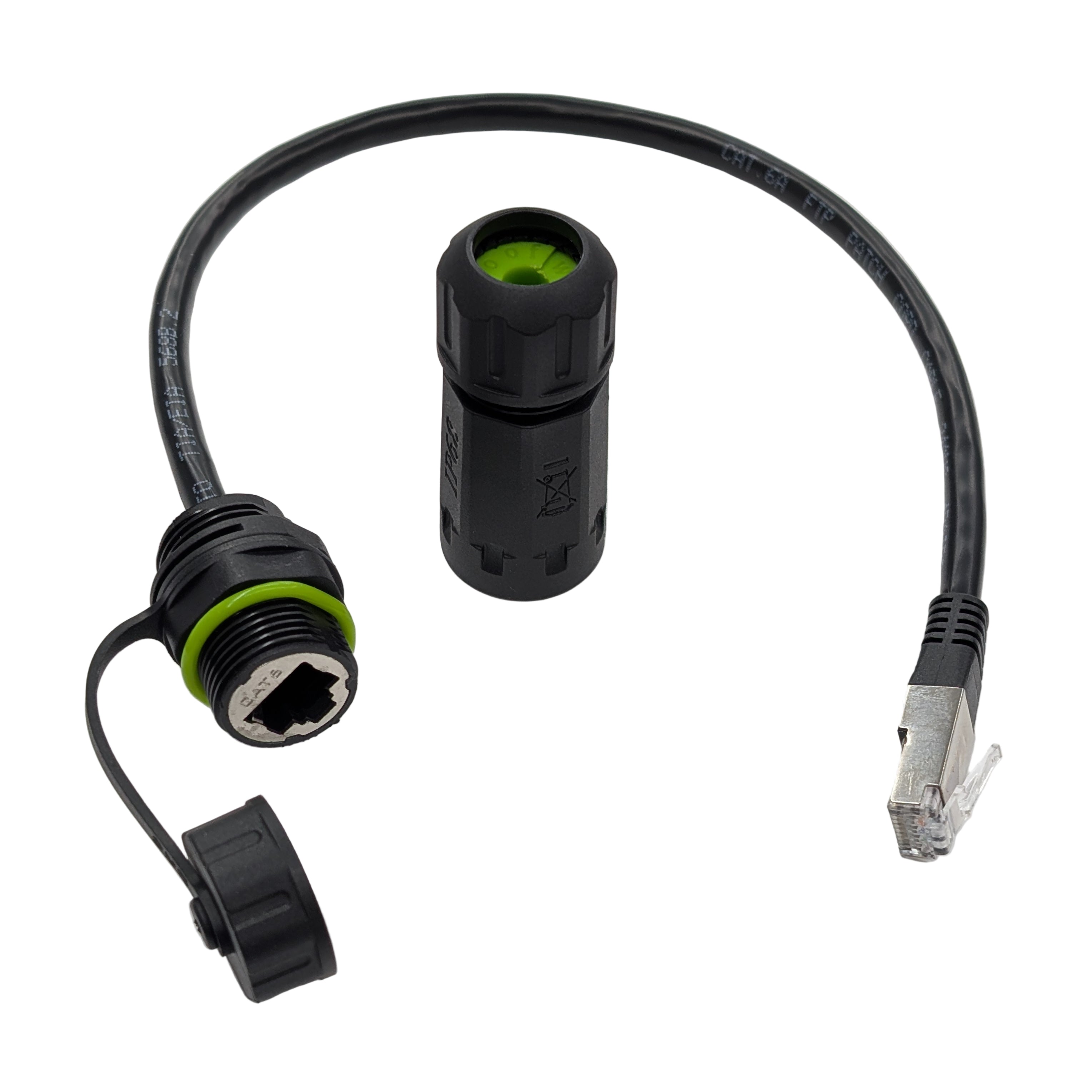 IP68 Waterproof RJ45 CAT6 Panel Mount Connector – Shielded Cable (200m ...